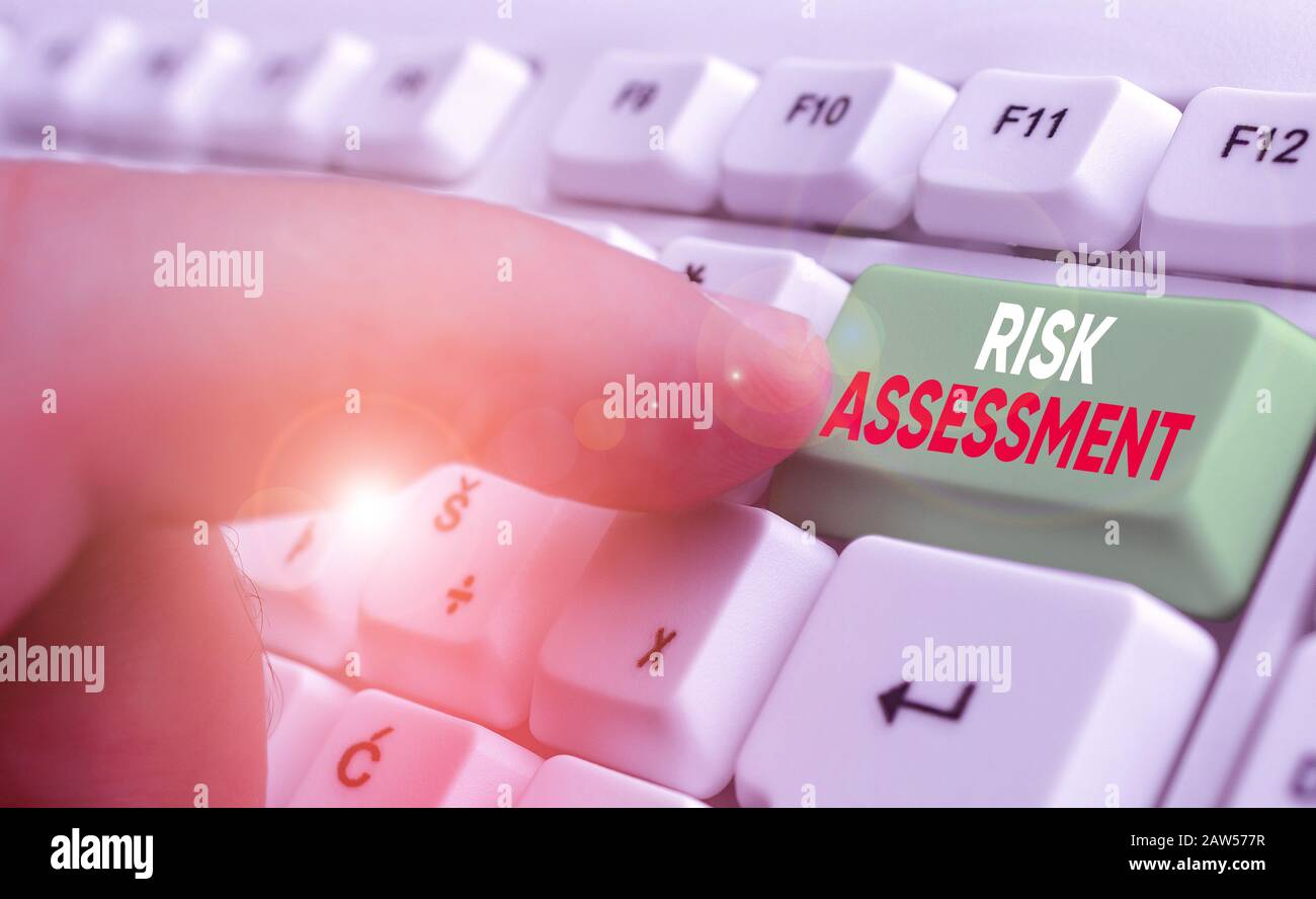 Word writing text Risk Assessment. Business photo showcasing estimation ...