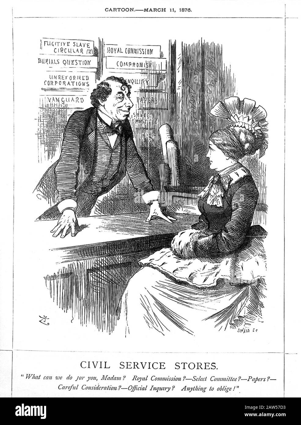 Disraeli cartoon hi-res stock photography and images - Alamy