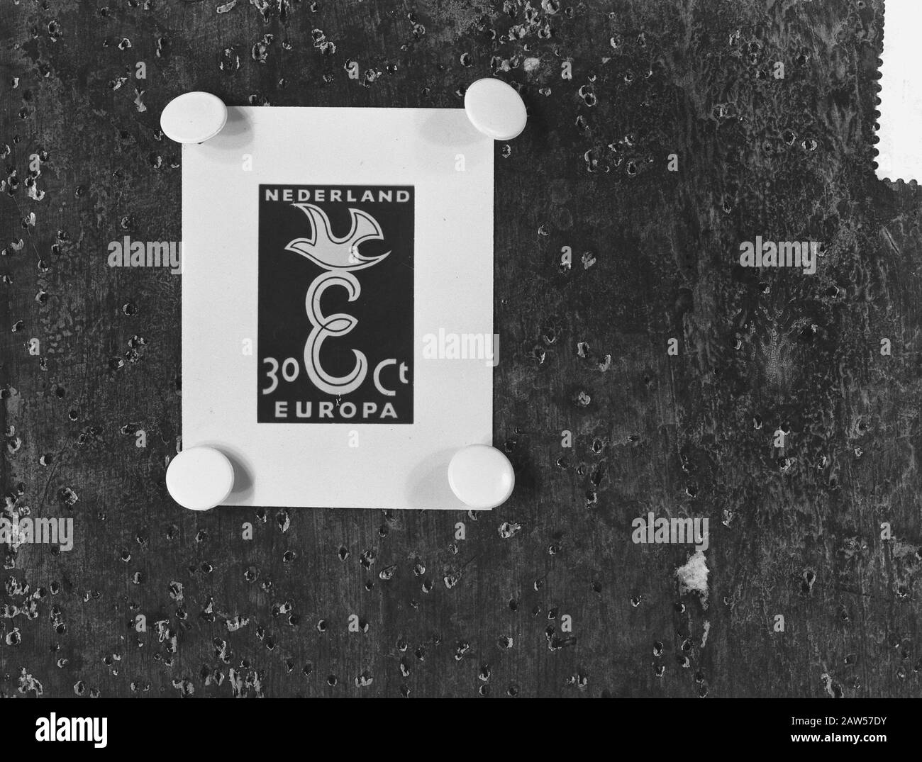 Dutch Europa stamp 1958 Date: March 19, 1958 Stock Photo - Alamy