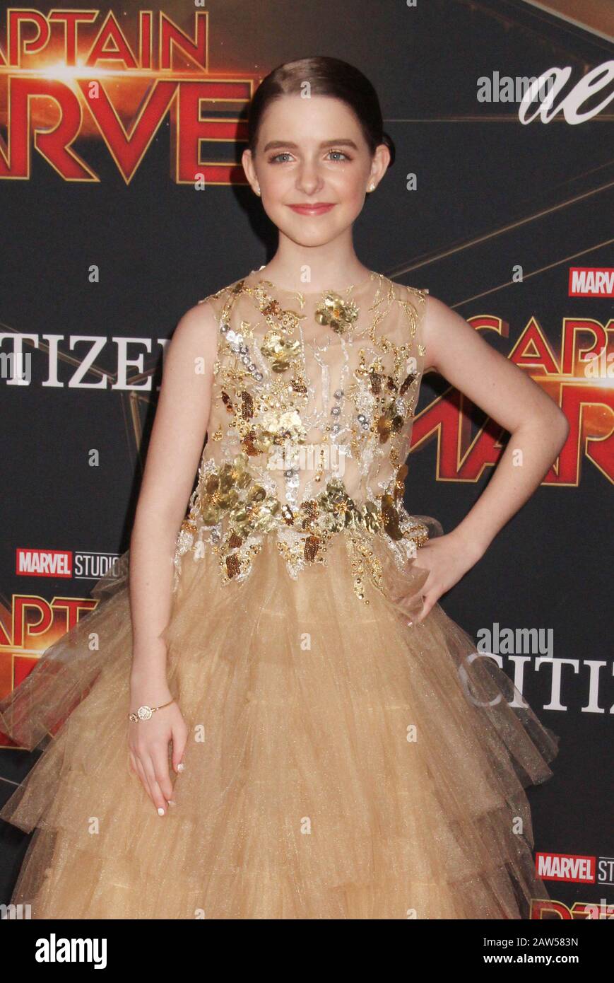 Hollywood, CA, USA. Mckenna Grace at Marvel Studios "Captain Marvel ...