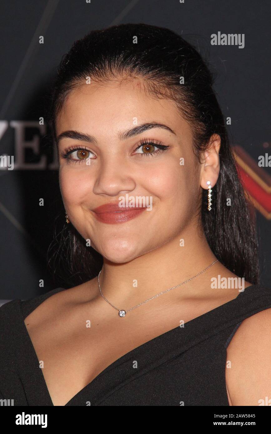 Hollywood, CA, USA. Laurie Hernandez at Marvel Studios "Captain Marvel ...