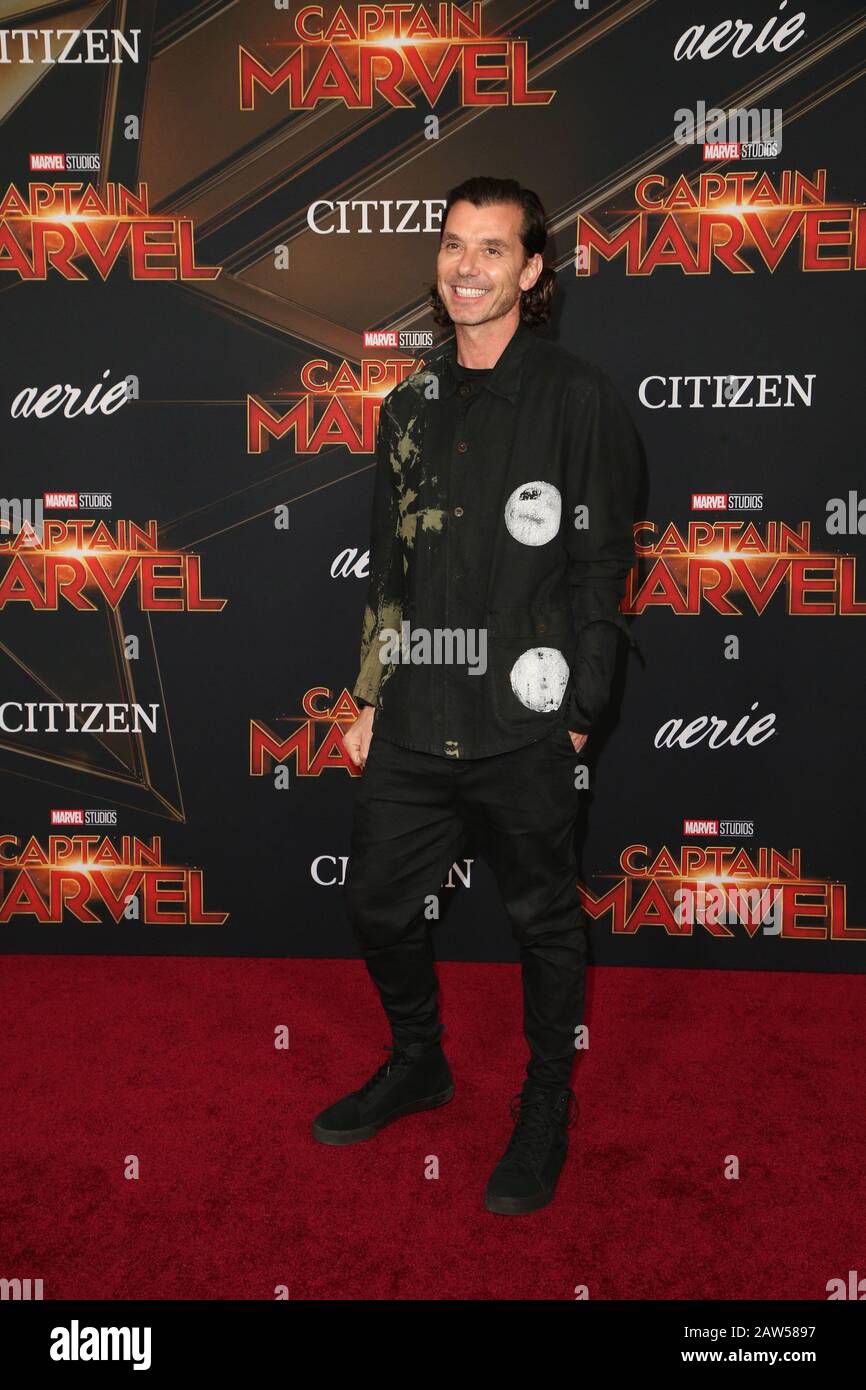 Hollywood, CA, USA. Gavin Rossdale at Marvel Studios "Captain Marvel ...