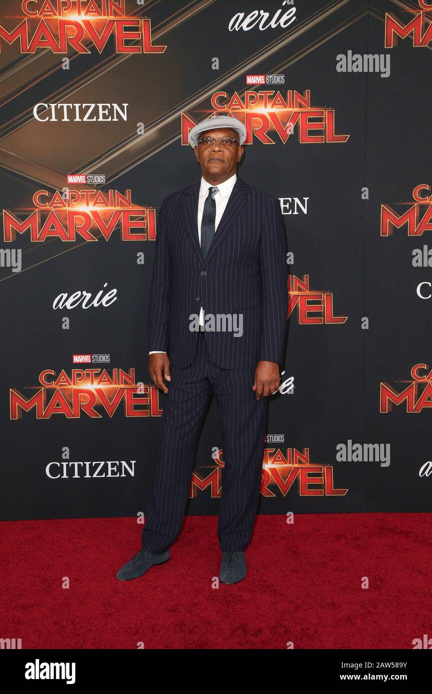 Hollywood, CA, USA. Samuel L. Jackson at Marvel Studios "Captain Marvel ...