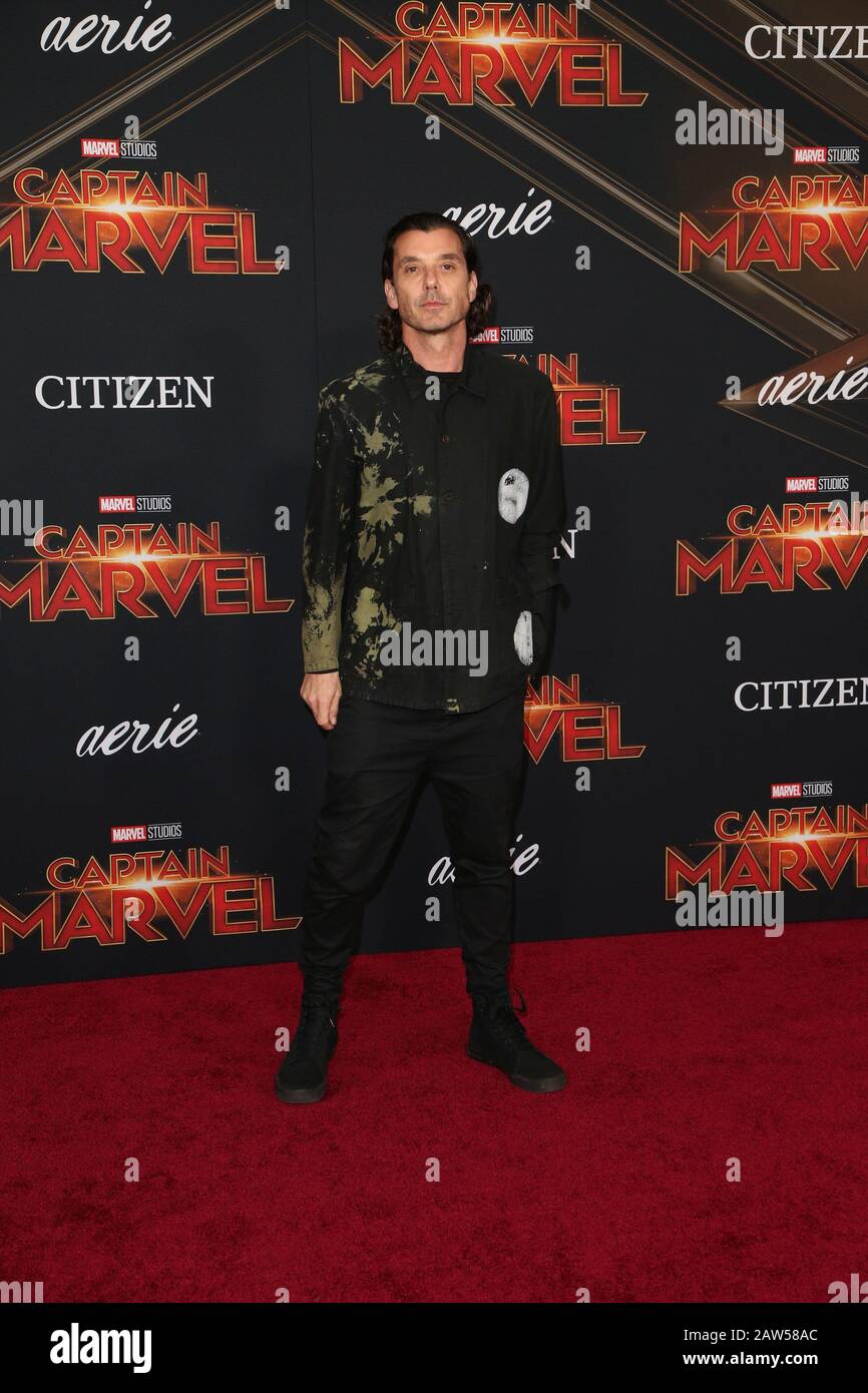 Hollywood, CA, USA. Gavin Rossdale at Marvel Studios "Captain Marvel ...