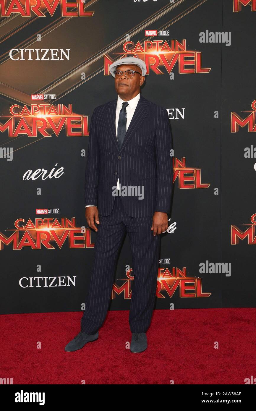 Hollywood, CA, USA. Samuel L. Jackson at Marvel Studios "Captain Marvel ...