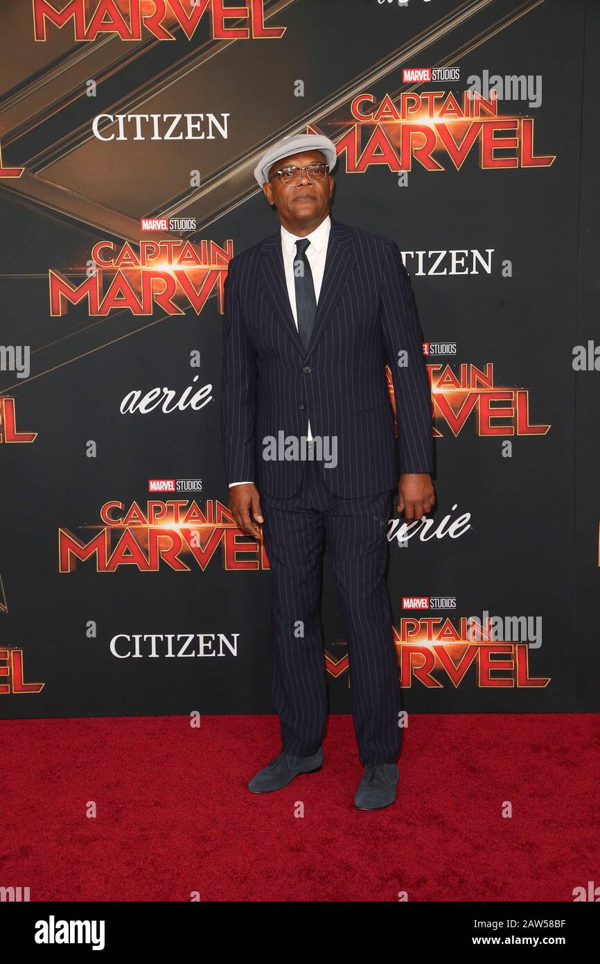 Hollywood, CA, USA. Samuel L. Jackson at Marvel Studios "Captain Marvel ...