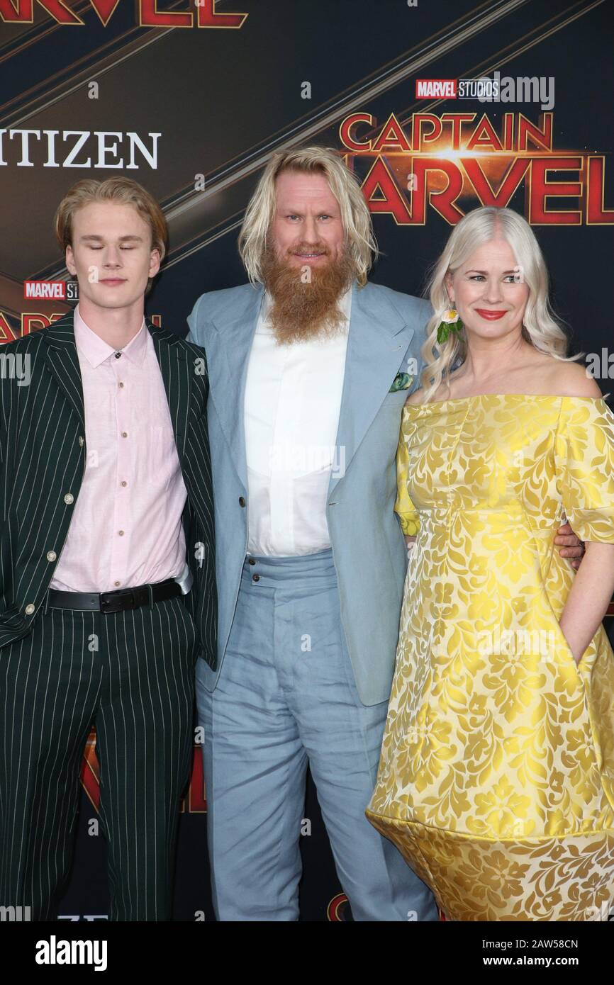 Hollywood, CA, USA. Rune Temte at Marvel Studios "Captain Marvel" World ...