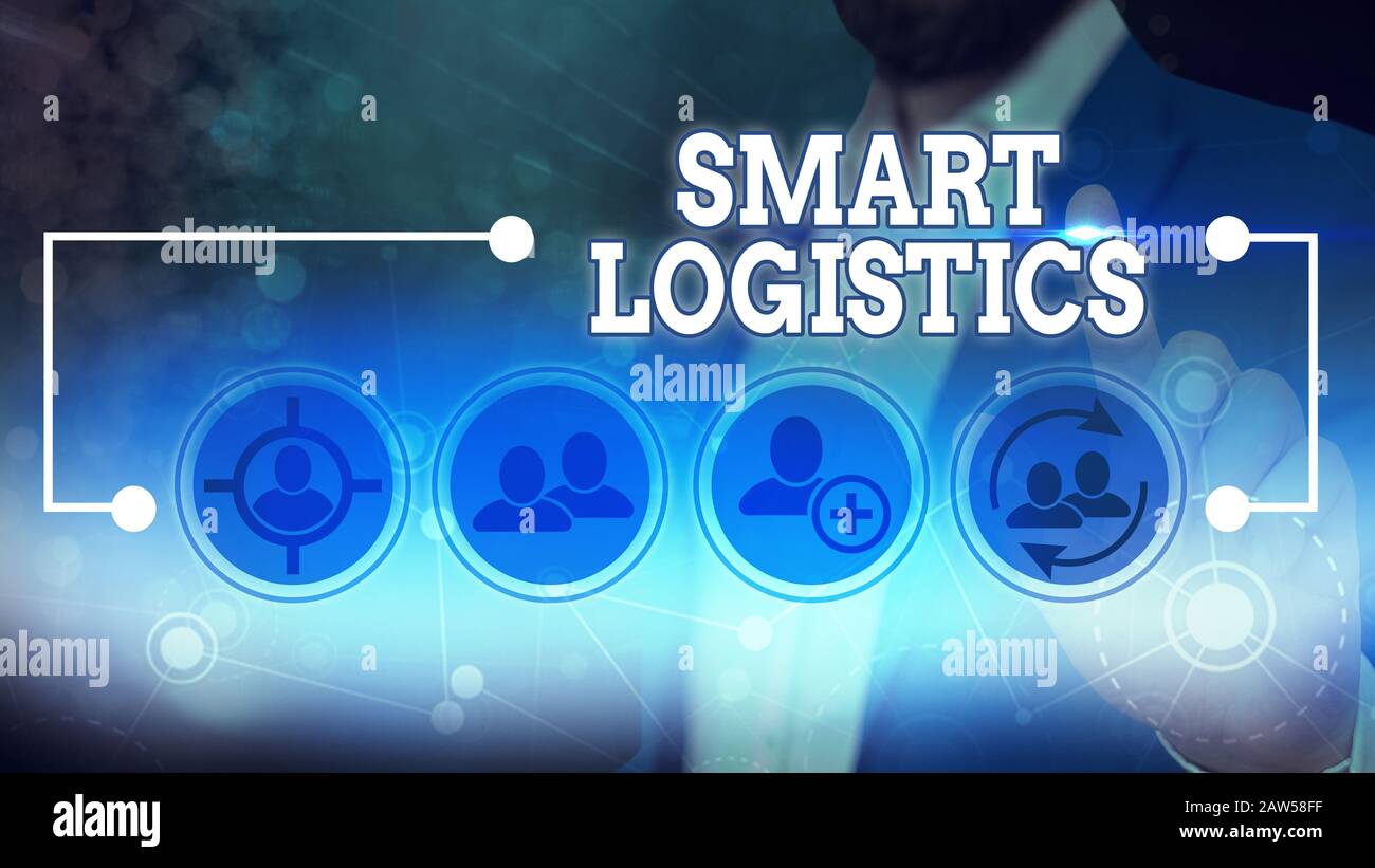 Word writing text Smart Logistics. Business photo showcasing ...