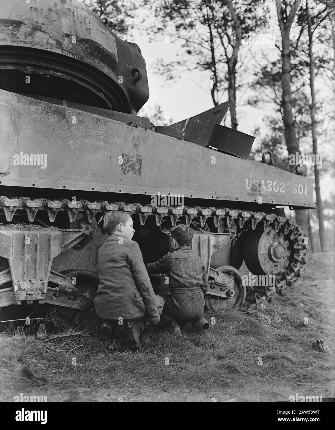The War Museum in Overloon War Museum in Overloon. Boys at tank Date ...