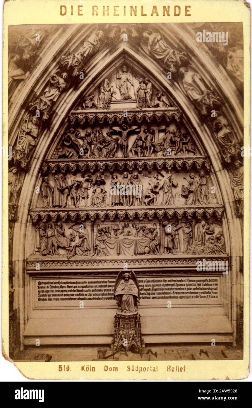 1895, COLOGNE , North Rhine-Westphalia , GERMANY : The Cologne ...