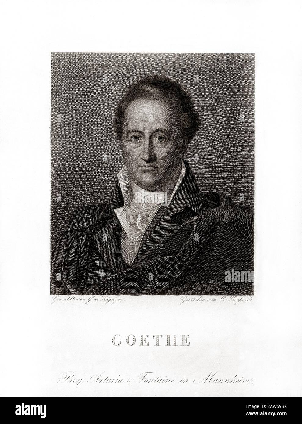 Johann wolfgang von goethe painting hi-res stock photography and images ...