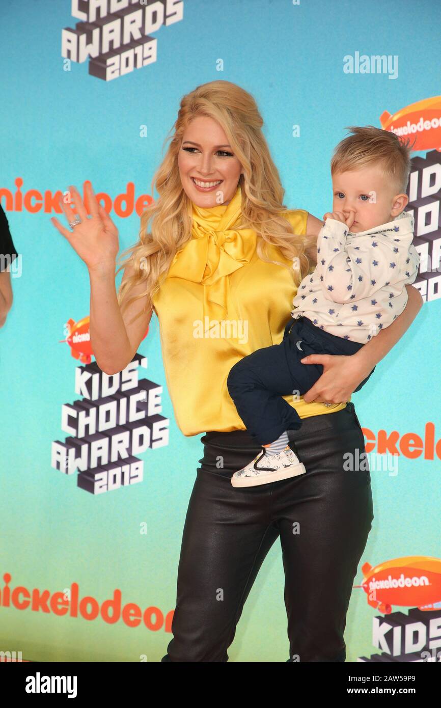 Los Angeles, CA, USA. Heidi Montag, Gunner Stone at Nickelodeon's 2019 ...