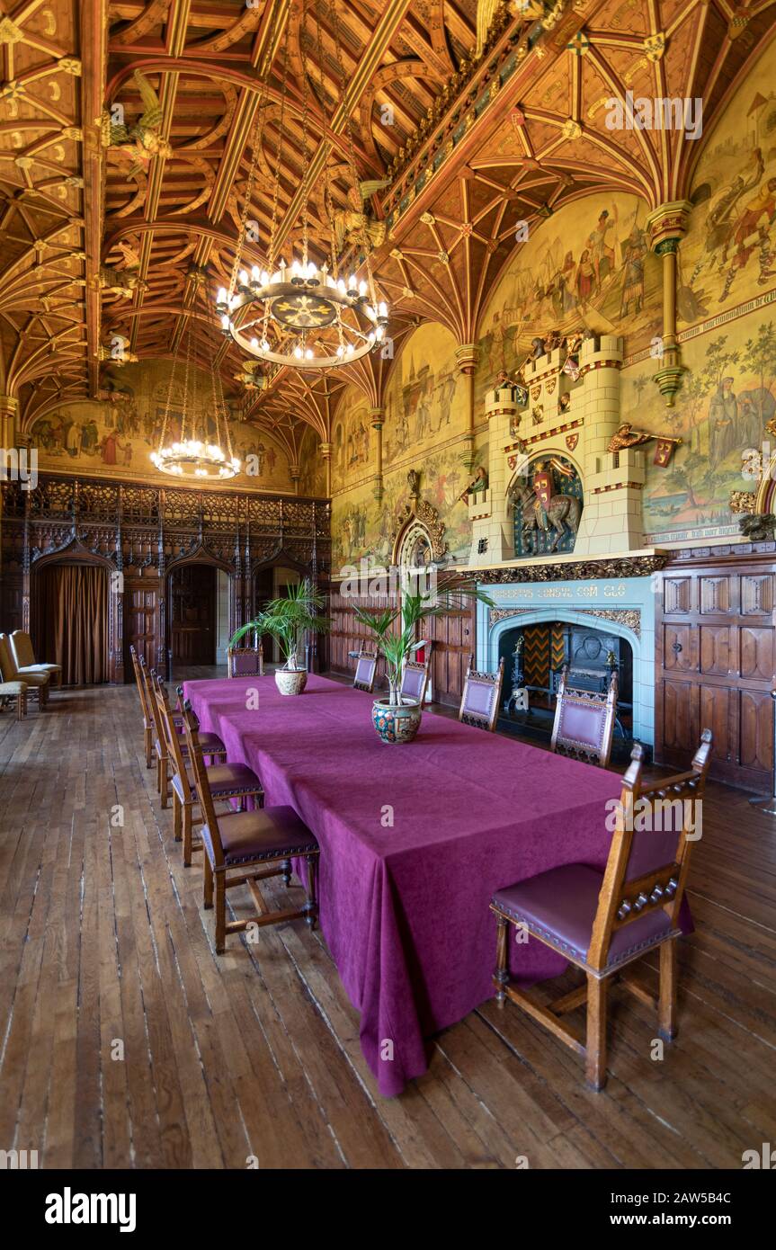Cardiff Castle Banqueting Hall, Cardiff, Wales, UK Stock Photo - Alamy