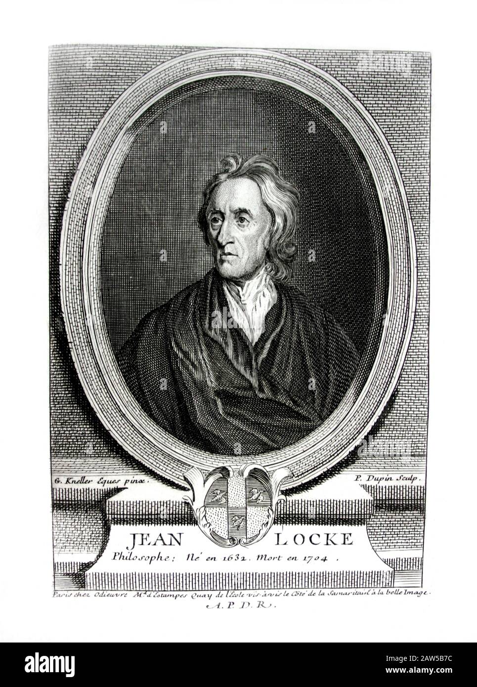 Portrait john locke 1632 1704 hi-res stock photography and images - Alamy