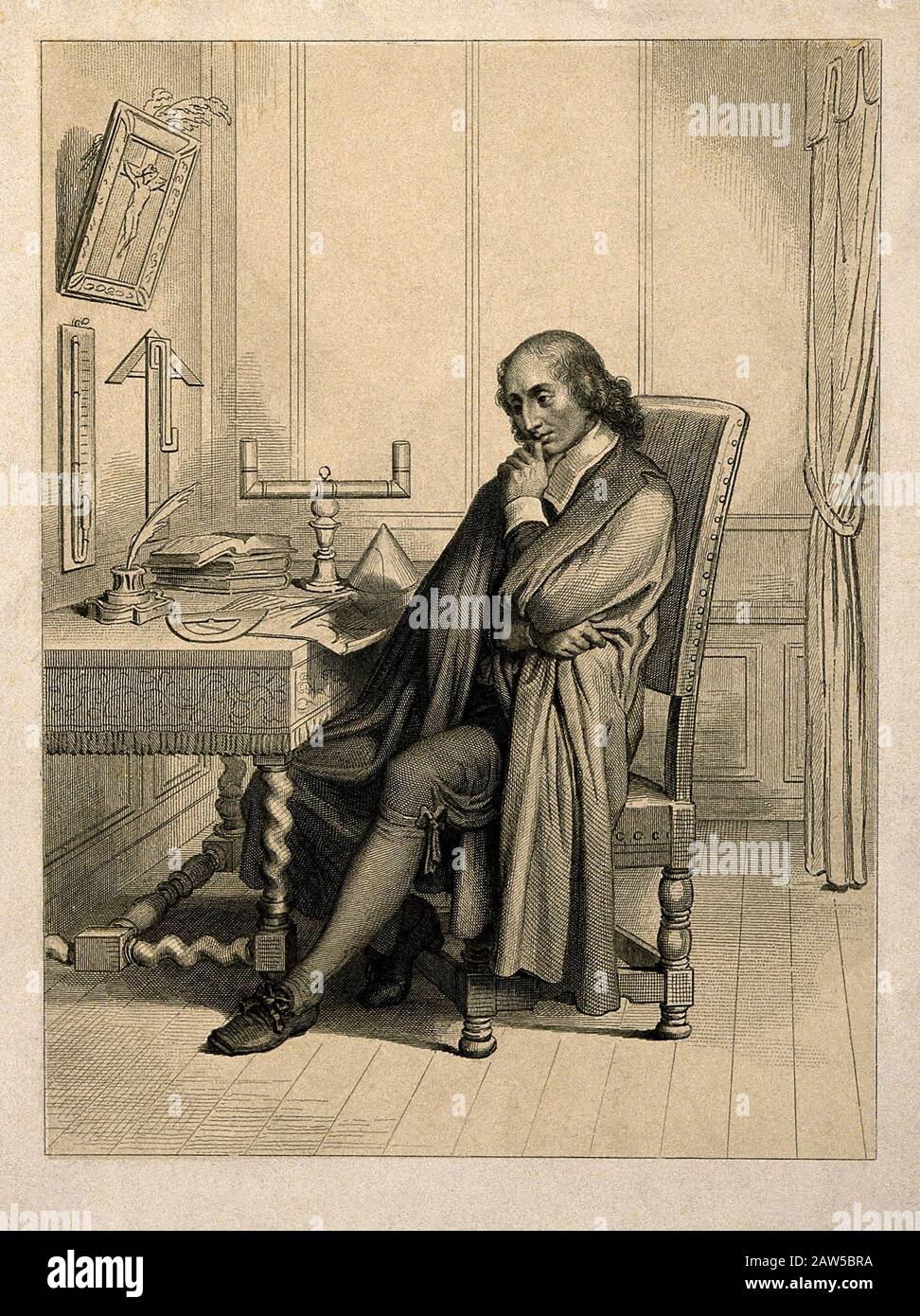 1650 ca. FRANCE : The celebrated french physicist , mathematician ...