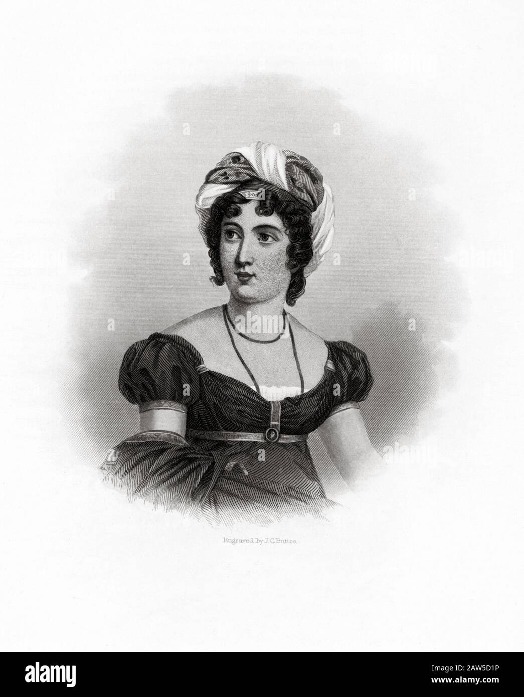 The celebrated french woman writer Madame Anne Louise Germaine Necher ...