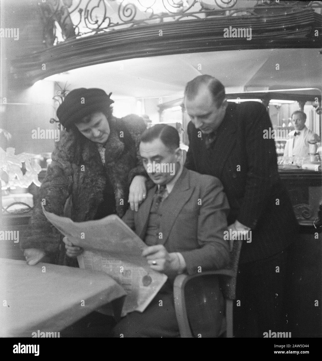 Piet de Leeuw in Amsterdam, European champion Biljaren anchor frame 45/ ...