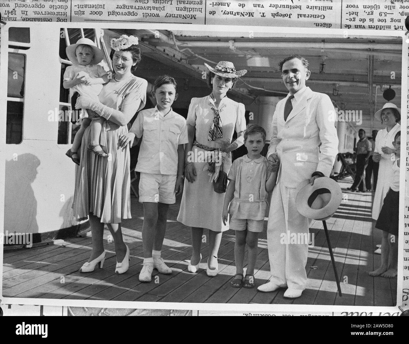 Princess Alice with children and family Rasteel Date: March 16, 1947 ...