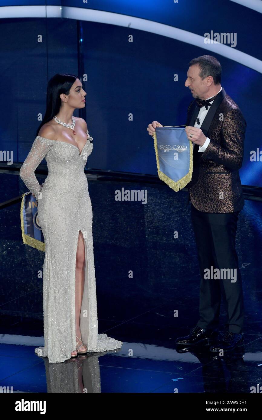 Georgina rodriguez sanremo hi-res stock photography and images - Alamy