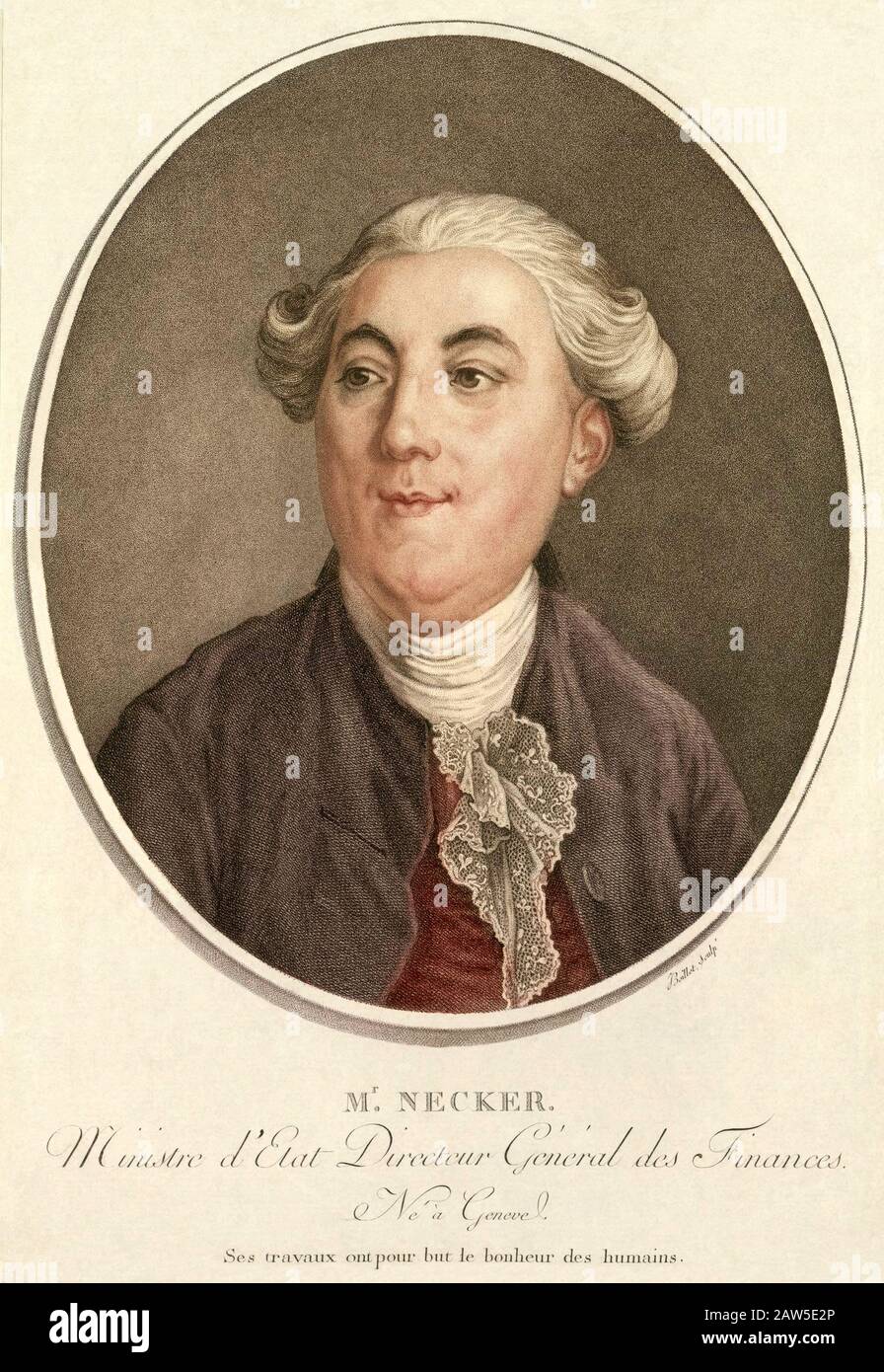 1780 ca, FRANCE : The french politician JACQUES NECKER ( 1732 – 1804 ...