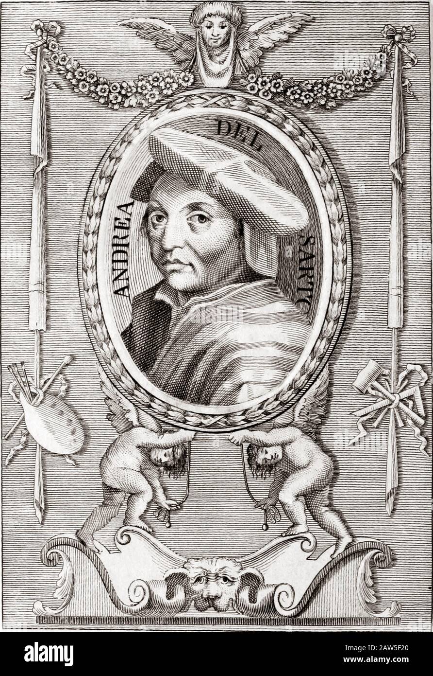 The italian florentin Renaissance painter Andreas Sarlous aka ANDREA ...