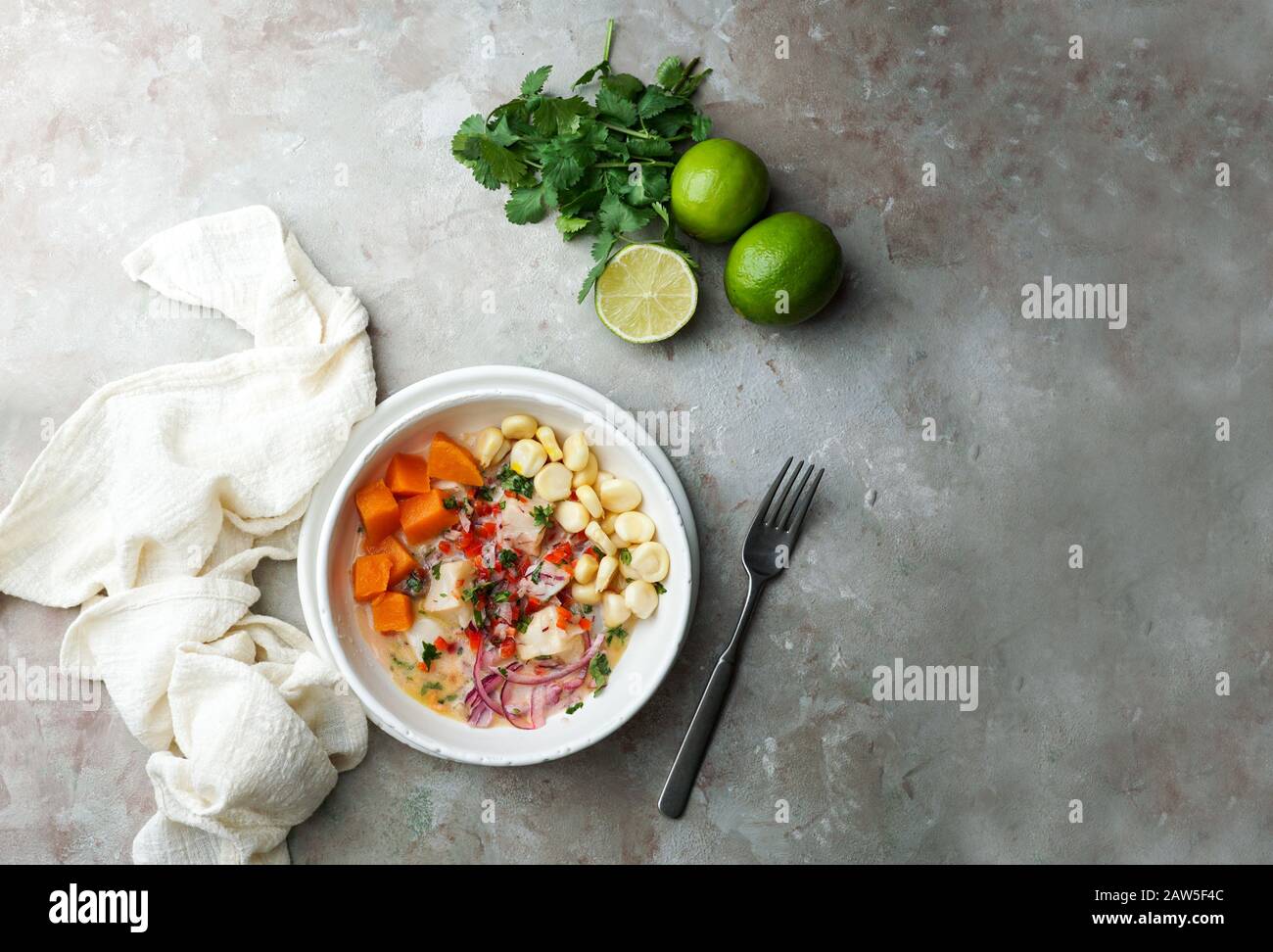 cebiche, ceviche, latin america meal, peruvian marinated fish Stock ...