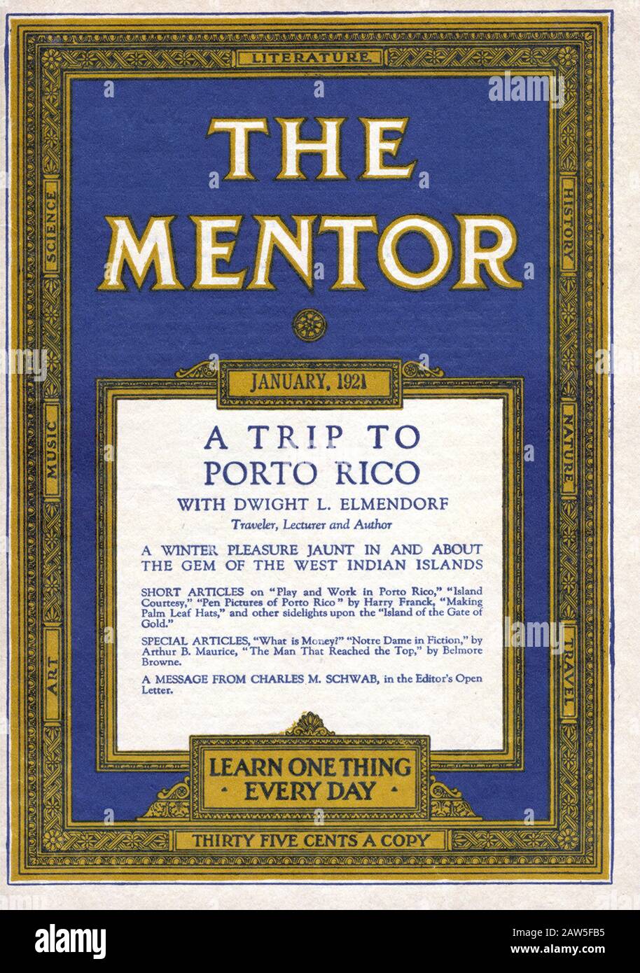 The Mentor 1921 Magazine Cover, retouched and revived (A3+, 600DPI ...