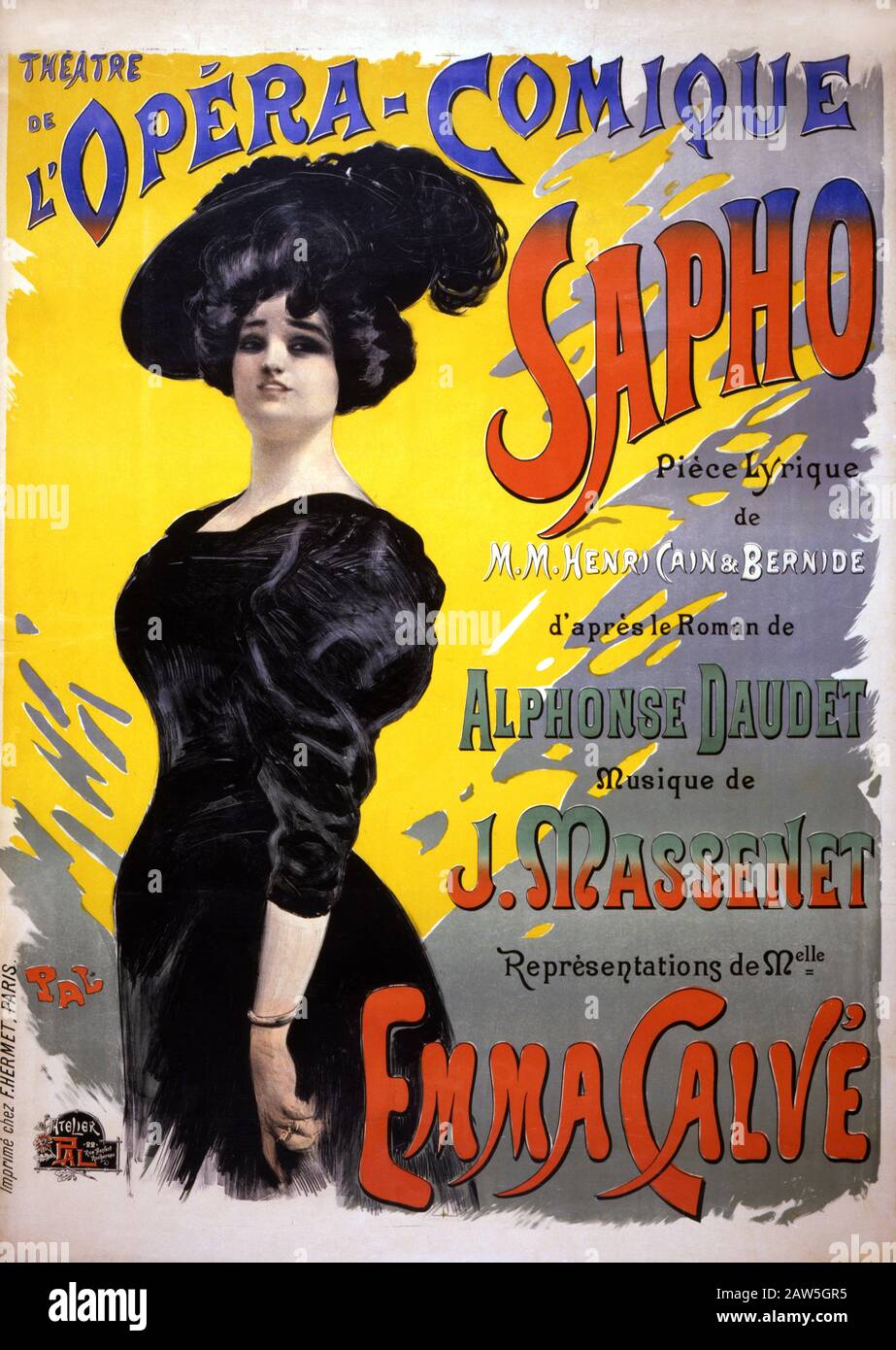 1897 , PARIS , FRANCE : The celebrated french singer soprano Emma Calvé ...