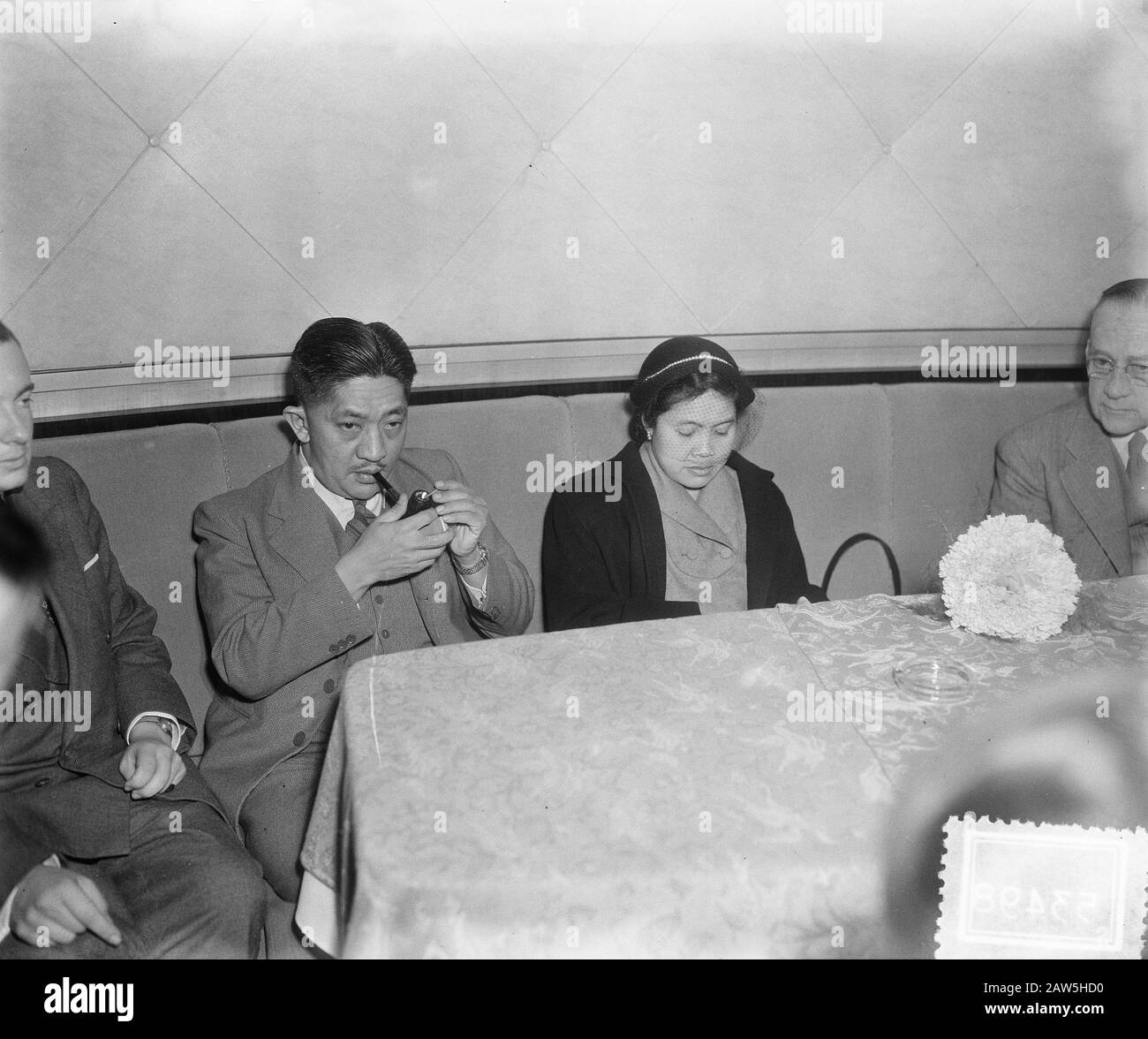 Prince and Princess Chumbot Thailand Schiphol Date: October 7, 1952 ...