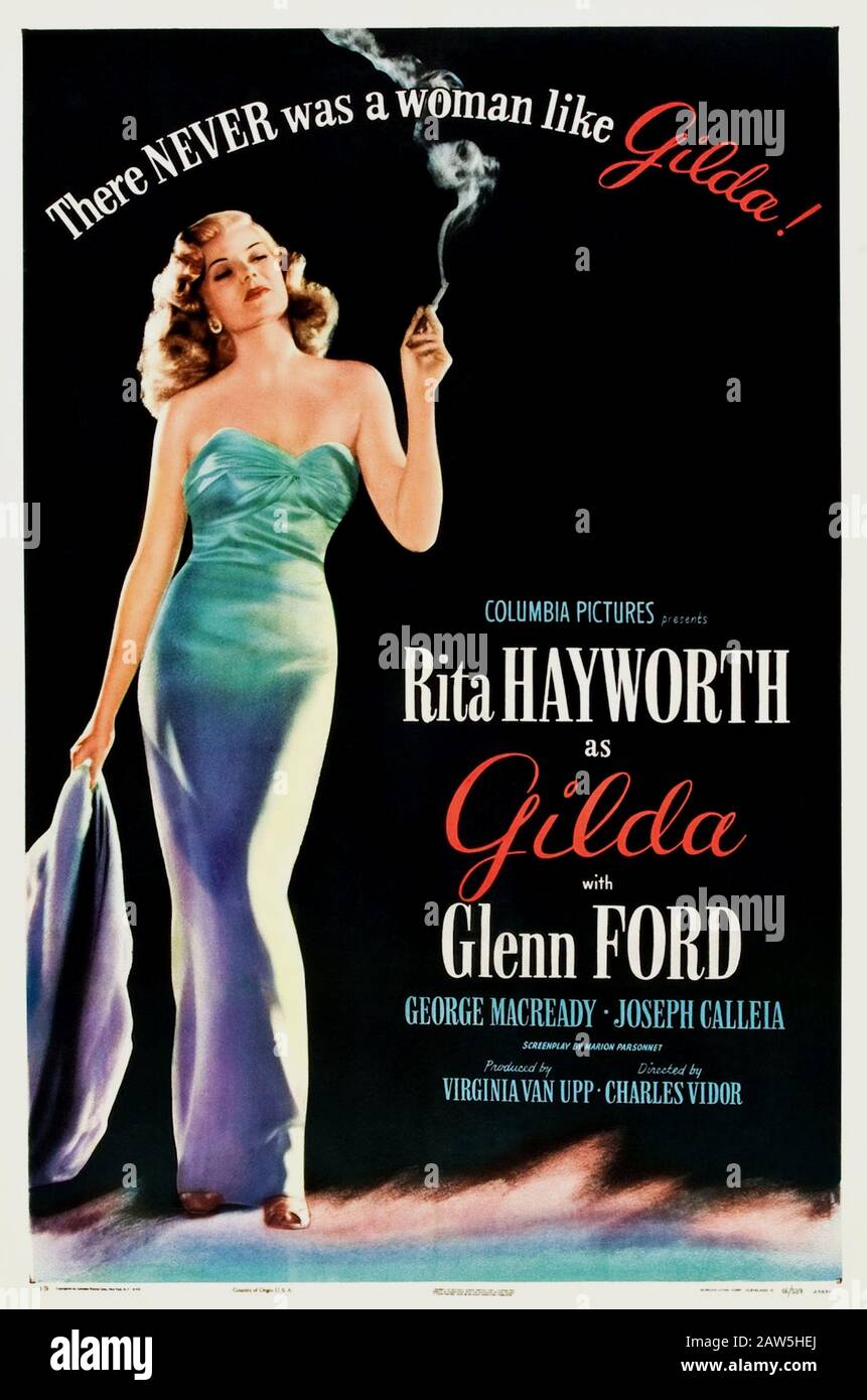 1946 , USA : The original poster advertising for the movie GILDA ( 1946 ...