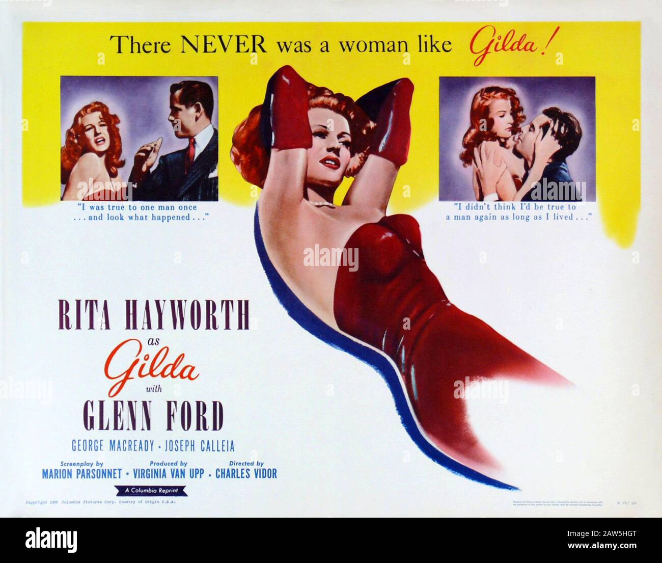Rita Hayworth Gilda Poster