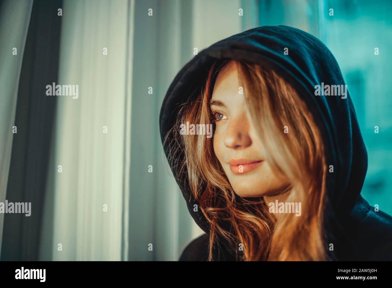 Woman hood hi-res stock photography and images - Alamy