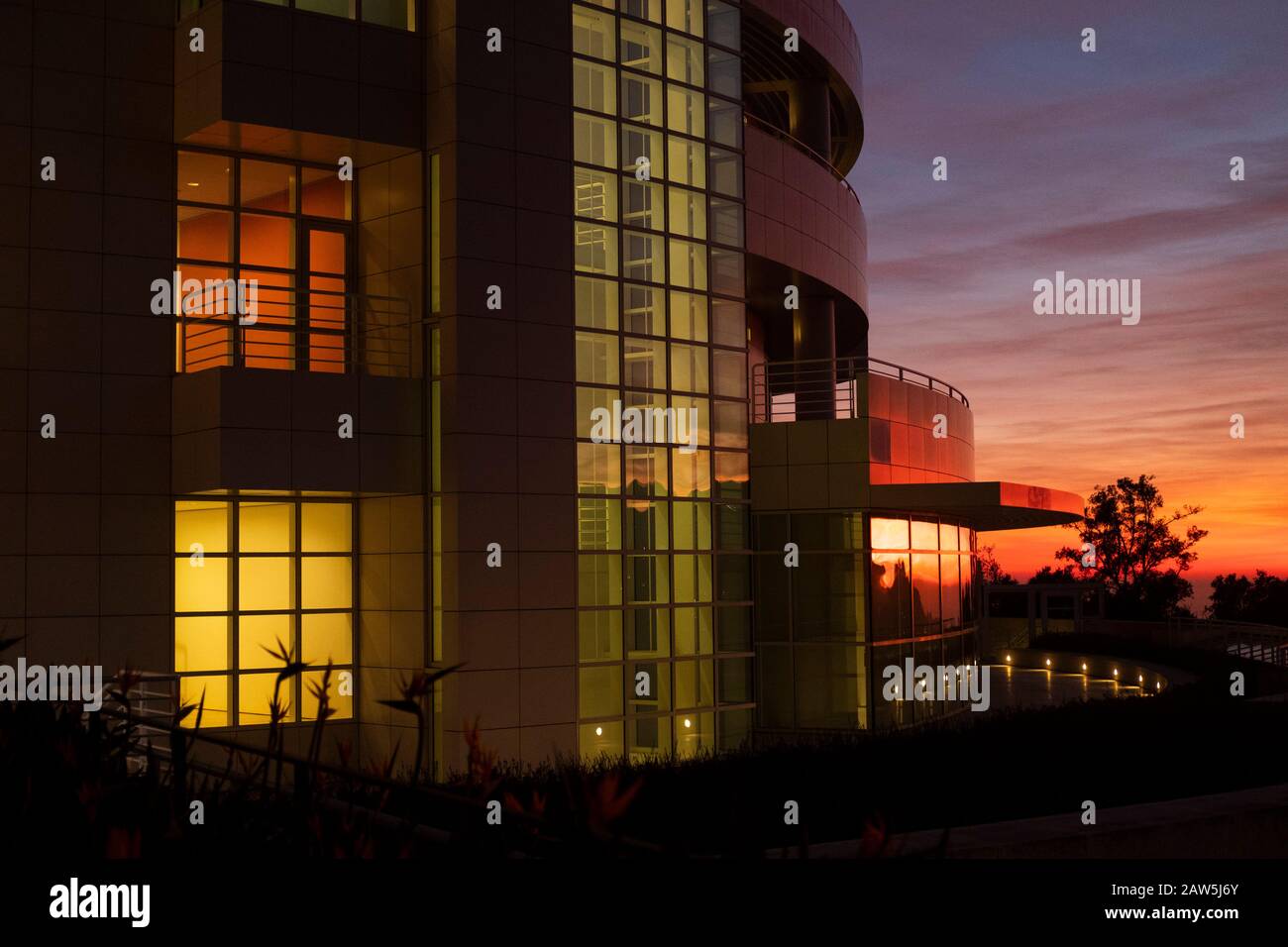 Getty center los angeles sunset hi-res stock photography and images - Alamy