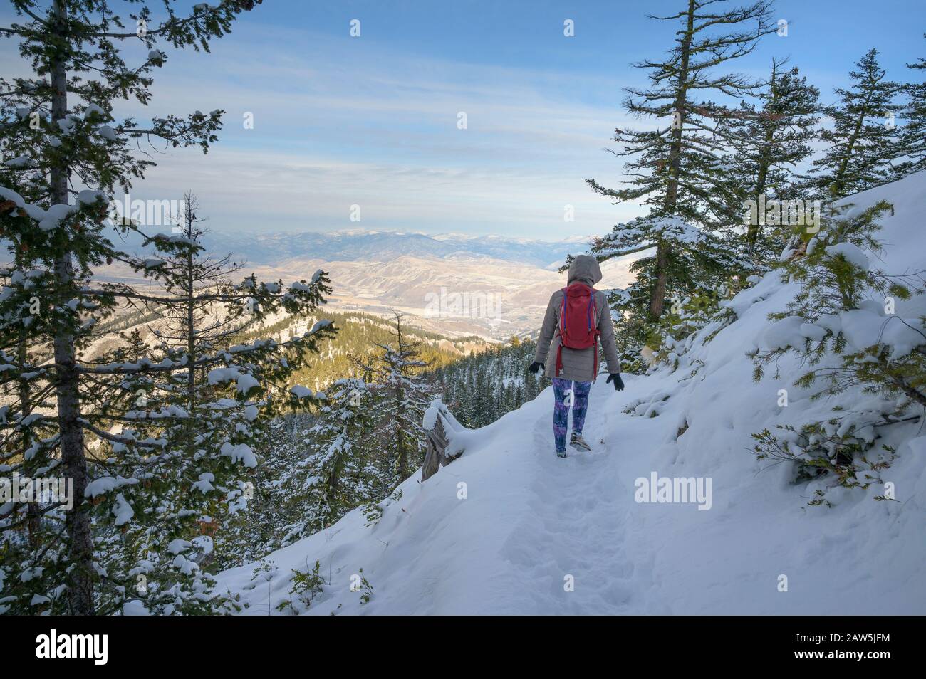 Female with down hi-res stock photography and images - Alamy