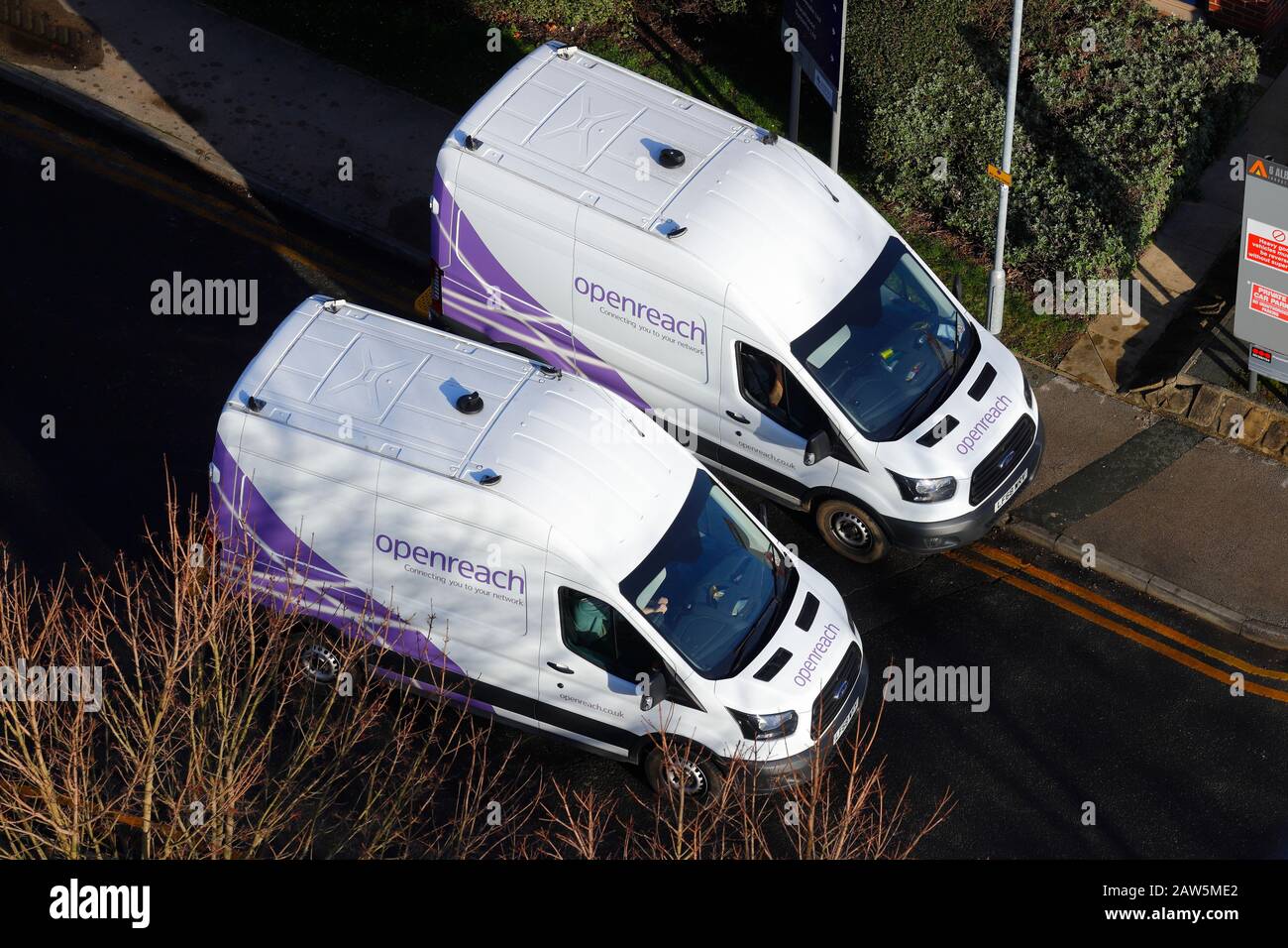BT Openreach engineers Stock Photo - Alamy