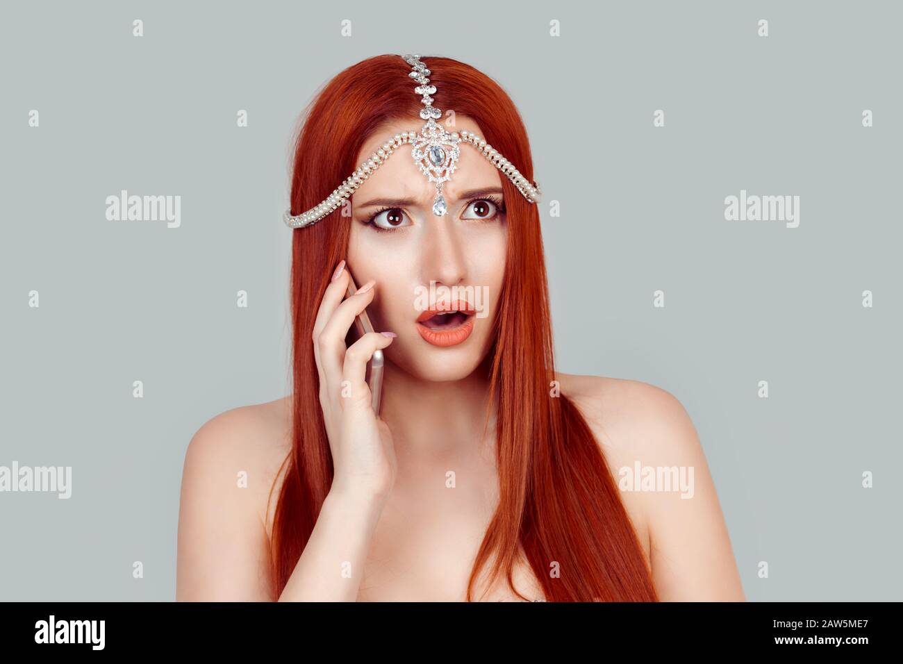 Indian woman face shock hi-res stock photography and images - Alamy