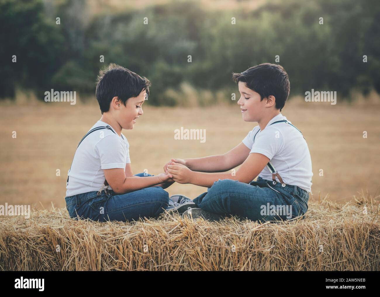 Children brothers hi-res stock photography and images - Alamy