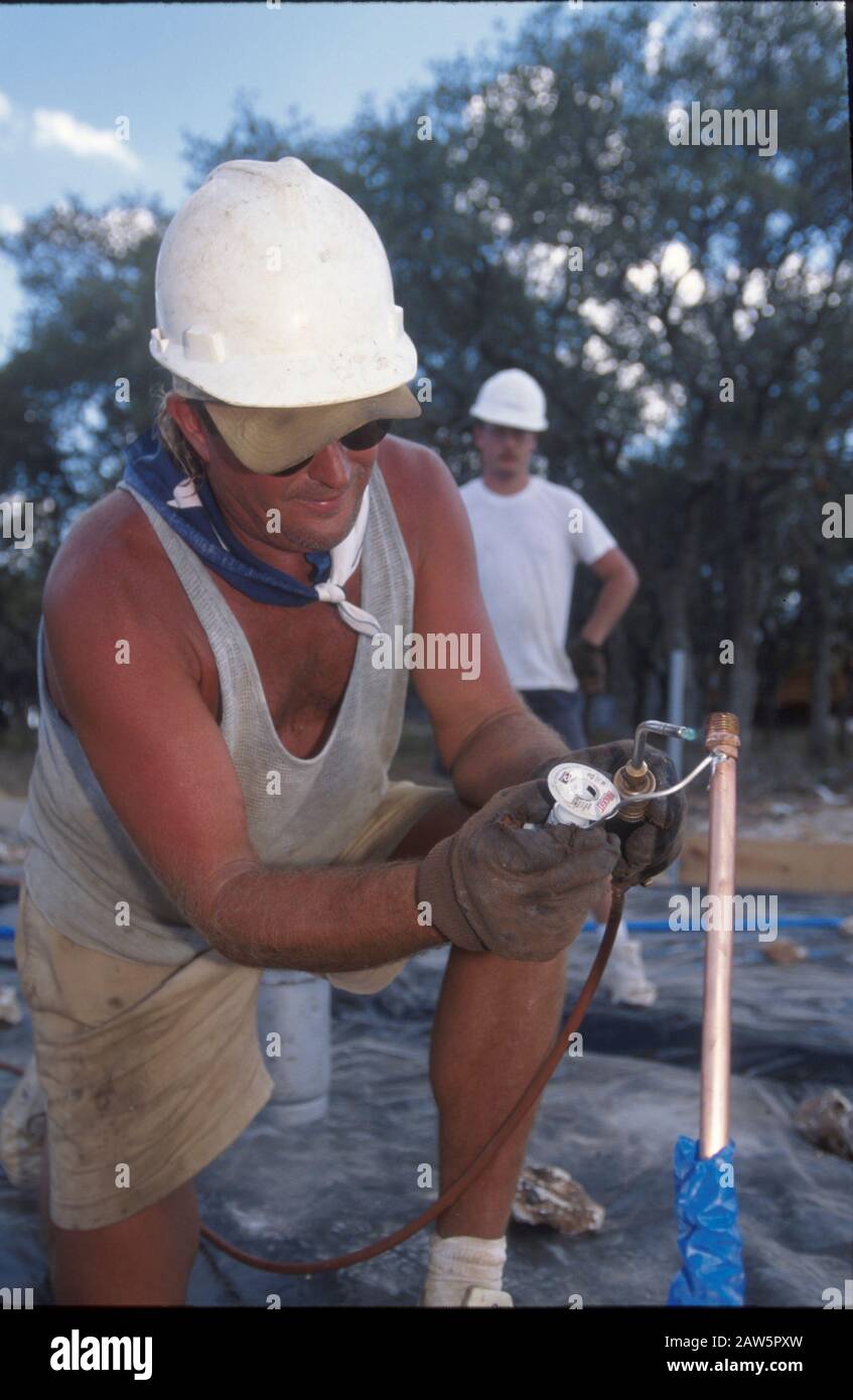 Carpenters work on house construction Stock Photo - Alamy