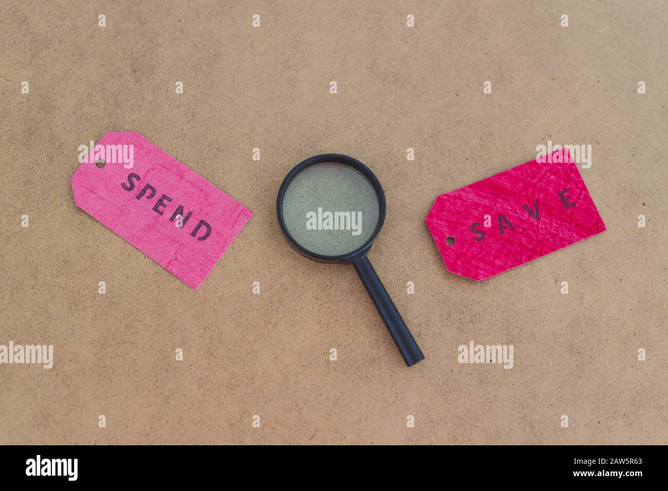 budgeting and managing your finance conceptual still-life, Spend vs ...