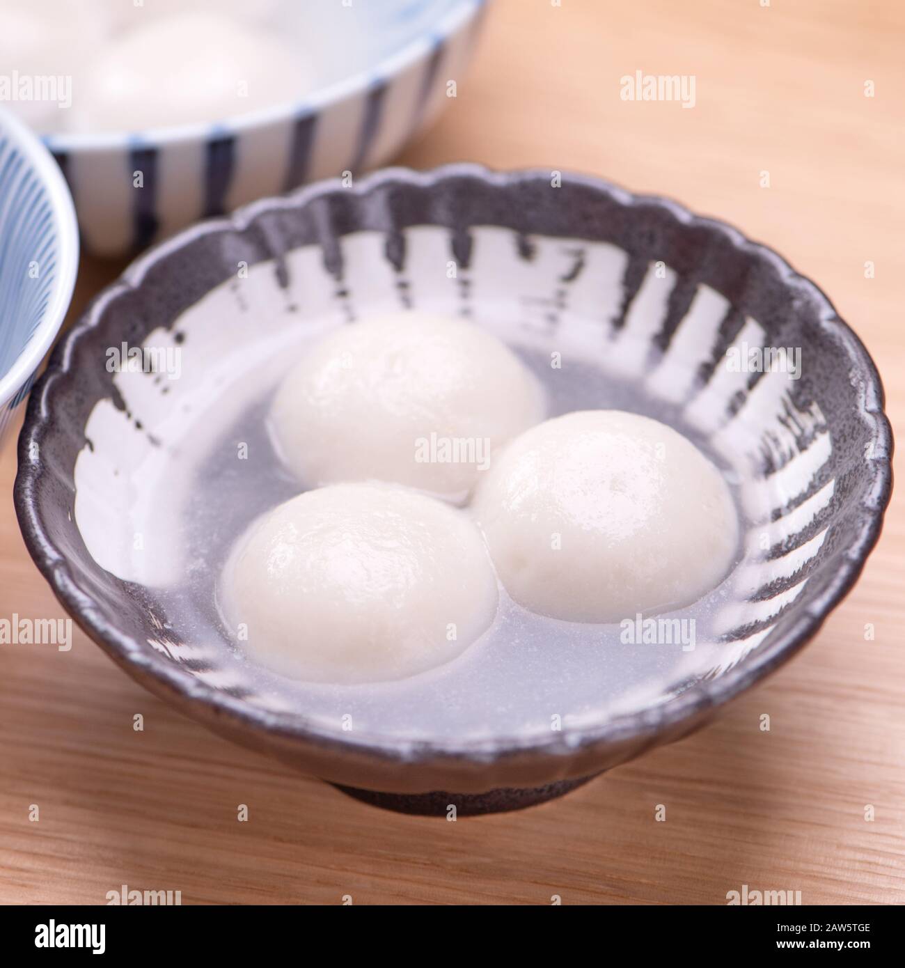 Tang yuan, tangyuan, yuanxiao in a small bowl. Delicious asian ...