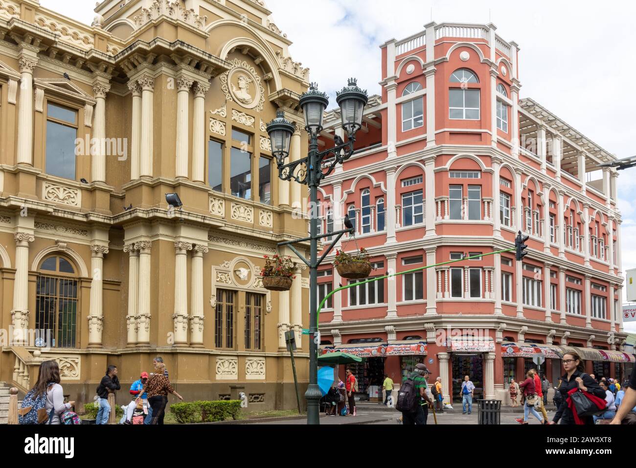 View of the Herdocia building (right), next to the San José Post and Telegraph Building. It's ...