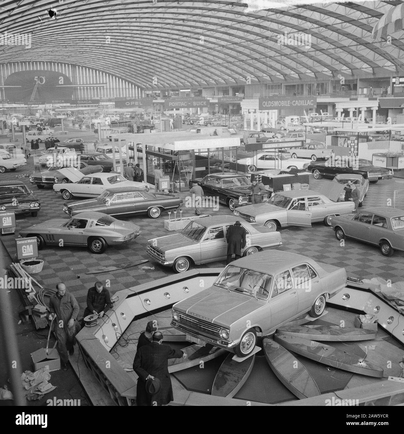 RAI car exhibition overview of the car exhibition in progress Date ...