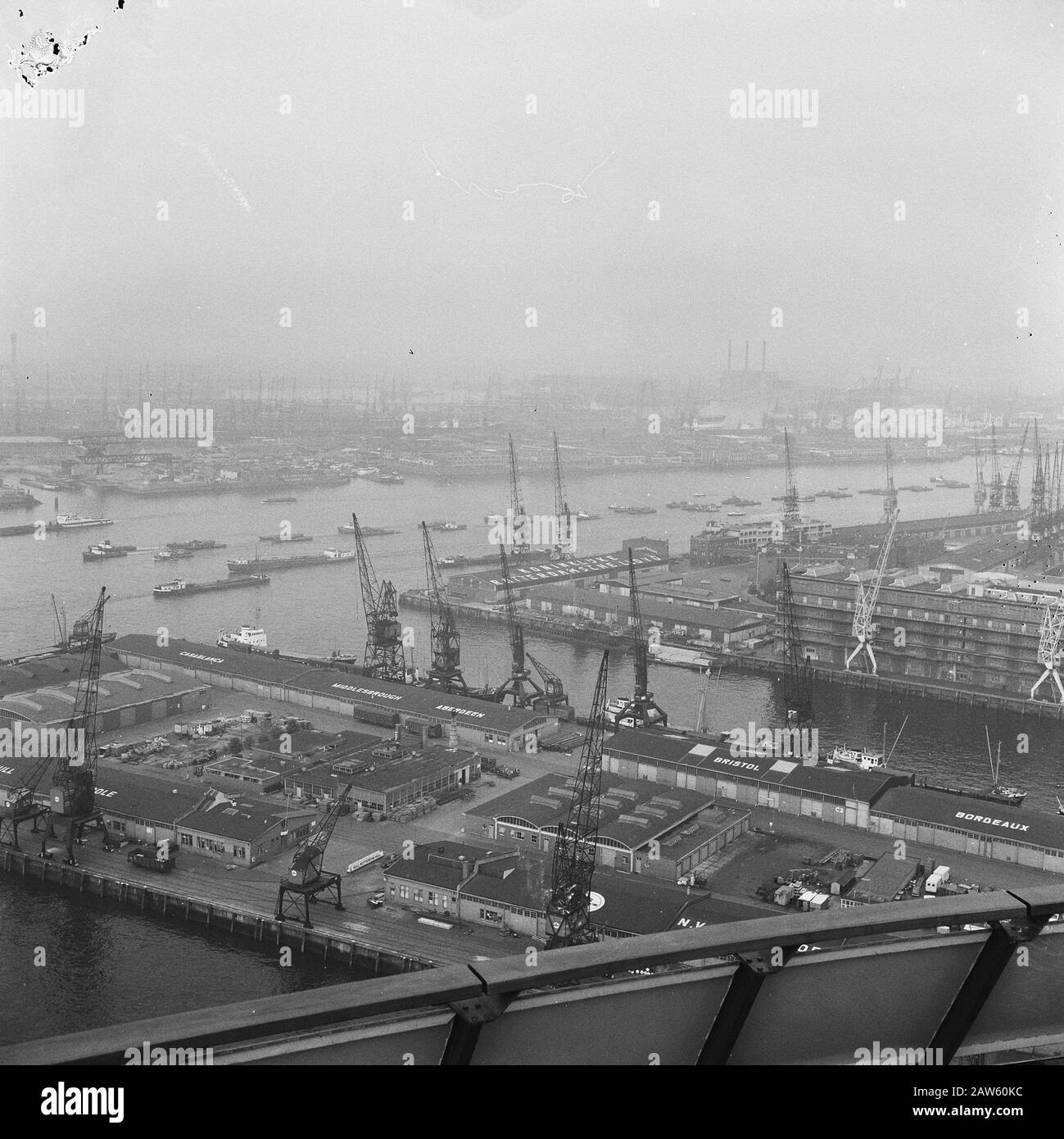 Rotterdam harbor view Black and White Stock Photos & Images - Alamy