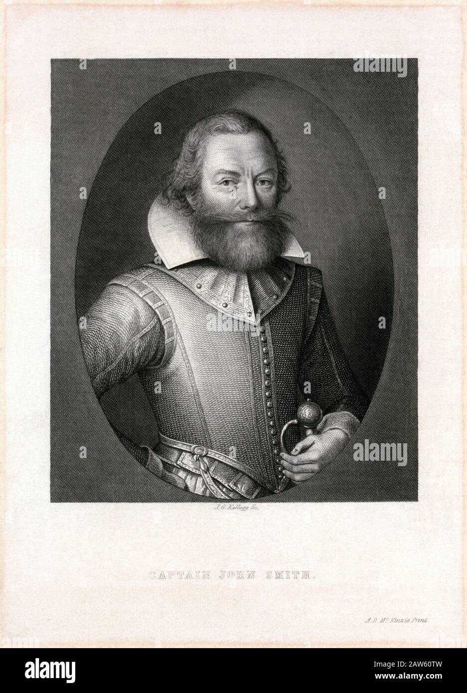 XVI - XVII Century , USA : The explorer Captain JOHN SMITH ( c. 1580 ...