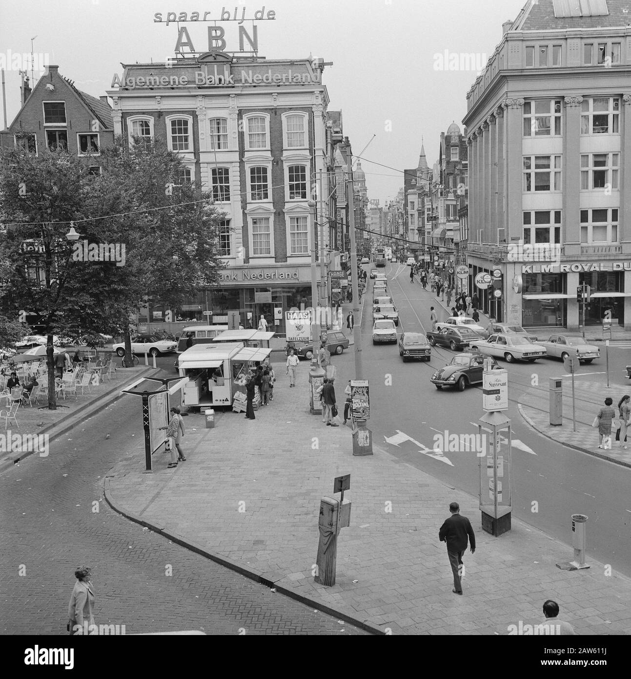 Leidsestraat with traffic, Amsterdam and Leidseplein Date: July 14 ...