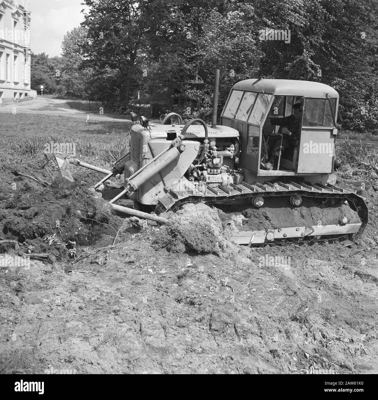 1950s farming machinery Black and White Stock Photos & Images - Alamy