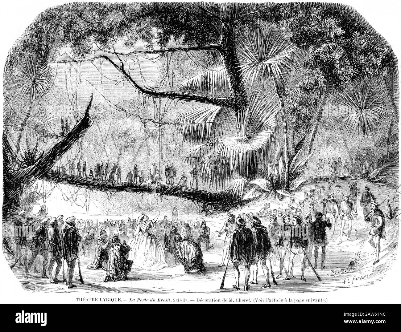 1851 , FRANCE : The celebrated french music Opera composer FELICIEN ...