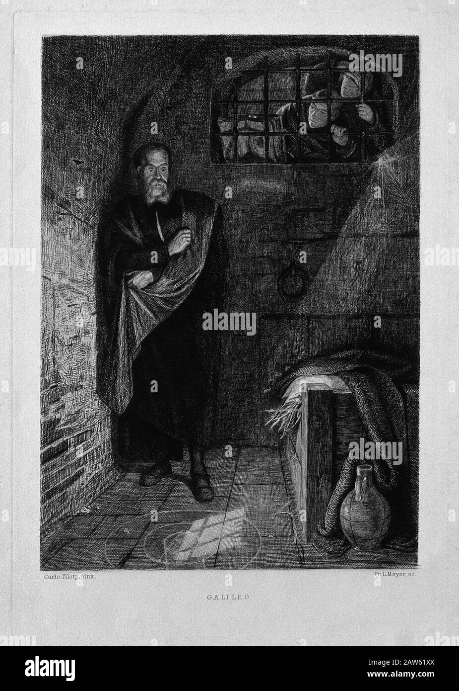 XIX Century , ITALY : GALILEO GALILEI ( Pisa 1564 - Arcetri 1642 ) in ...