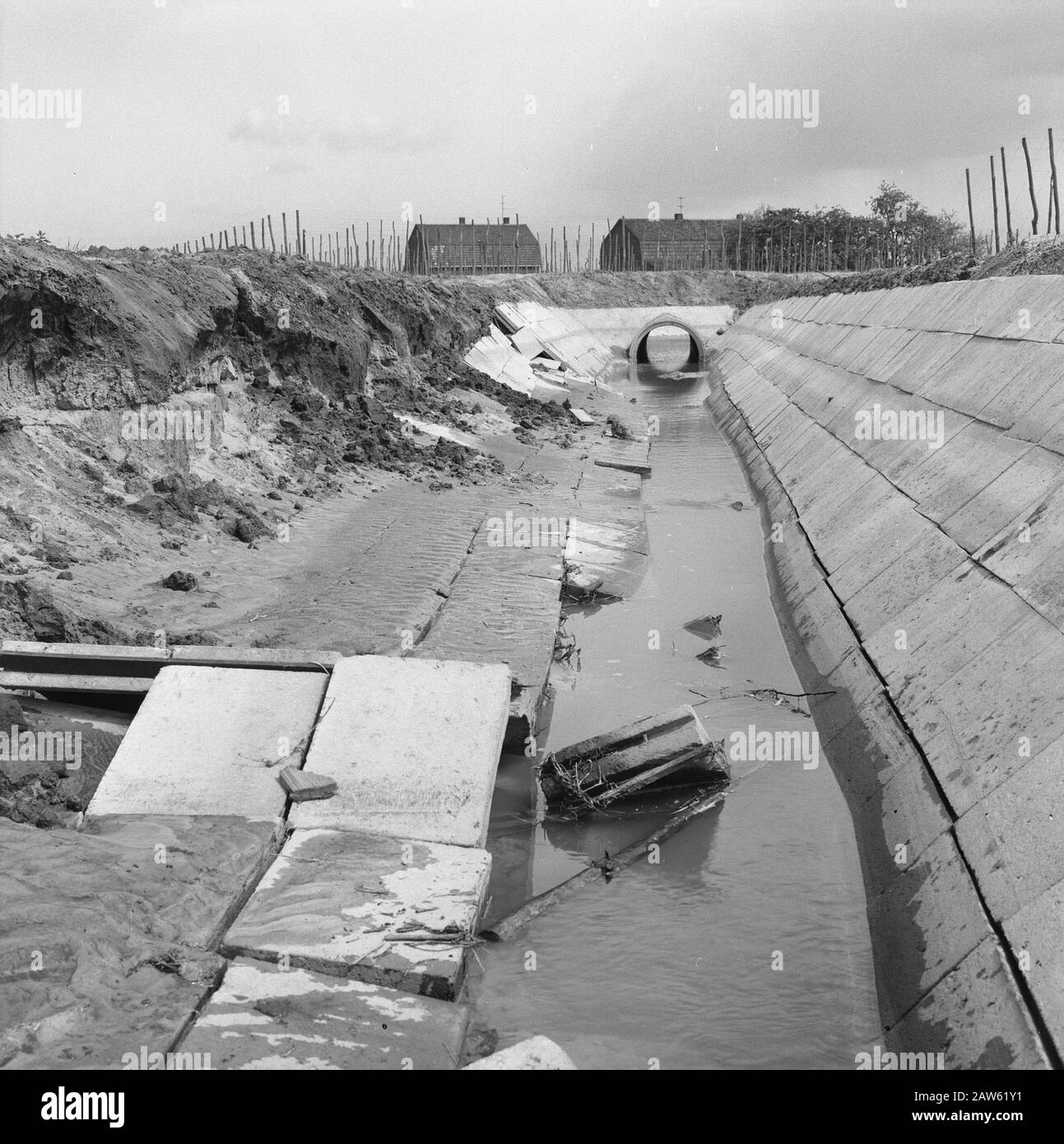 normalization of streams, digging and filling in trenches, laying ...