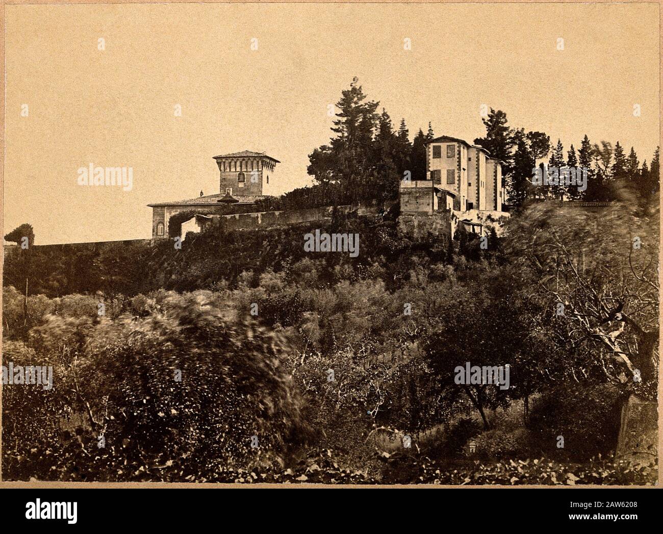 1890 ca , ITALY : Galileo Galilei's villa at Bellosguardo . GALILEO ...